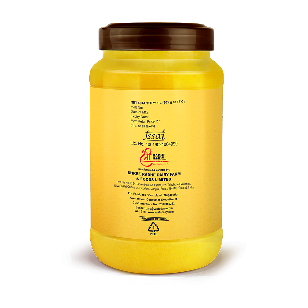 India's leading cow ghee brand – Shree Radhe Dairy Farm & Foods Ltd